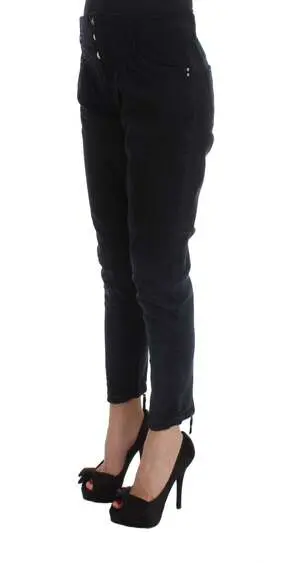 Costume National Slim Fit Cropped Jeans