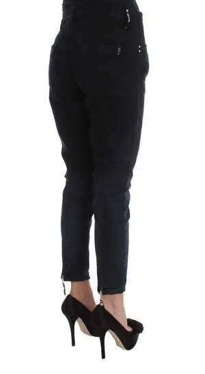 Costume National Slim Fit Cropped Jeans