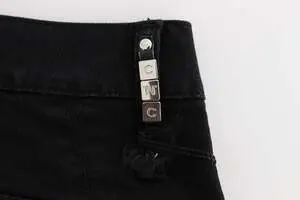 Costume National Slim Fit Cropped Jeans
