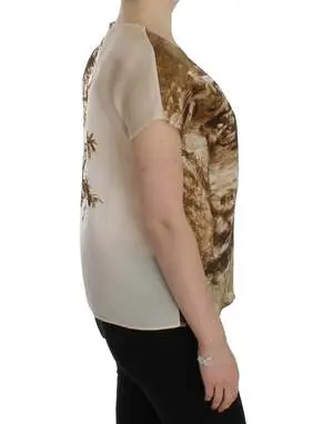 Dolce & Gabbana Taormina Silk Blouse - Brown