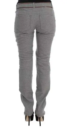 Ermanno Scervino Cotton Slim Fit Bootcut Casual Pants