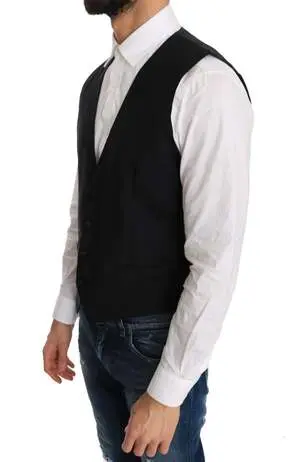 Dolce & Gabbana Slim Fit Vest - Black