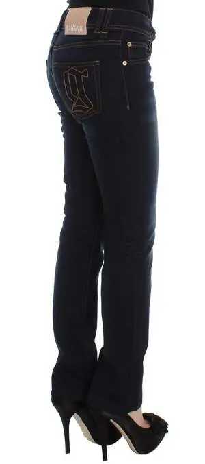 John Galliano Wash Cotton Slim Fit Jeans - Blue
