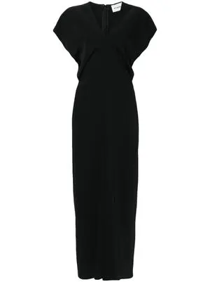 PAROSH Draped Cady Maxi Dress