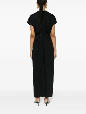 PAROSH Draped Cady Maxi Dress