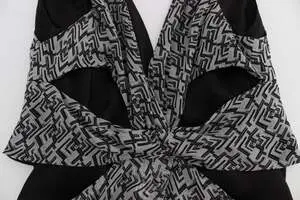 Karl Lagerfeld Black Silk Blouse Top
