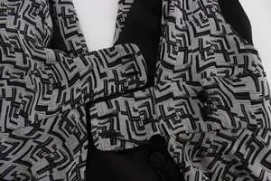 Karl Lagerfeld Black Silk Blouse Top