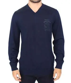 Ermanno Scervino Wool Blend V-neck Pullover Sweater