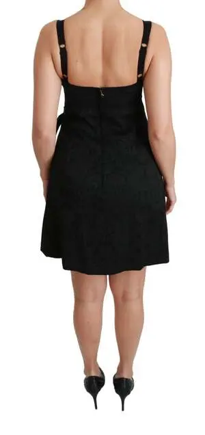 Dolce & Gabbana Stretch Satin Jacquard Mini Dress