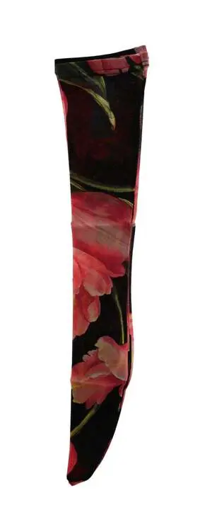 Dolce & Gabbana Floral Tulip Nylon Stockings