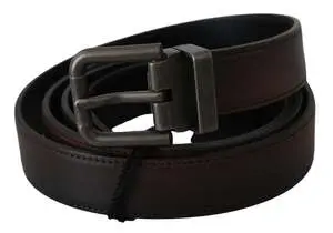 Dolce & Gabbana Leather Belt With Buckle - Brown