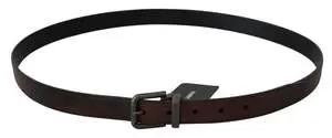 Dolce & Gabbana Leather Belt With Buckle - Brown