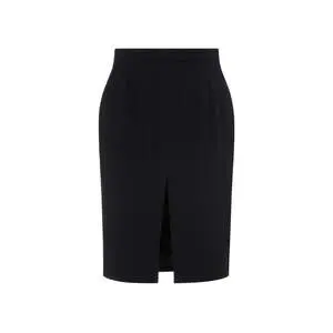 Saint Laurent Virgin Wool Midi Skirt