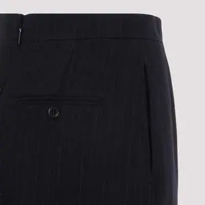Saint Laurent Virgin Wool Midi Skirt
