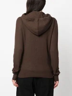 Rick Owens Zip-up Cashmere Hoodie