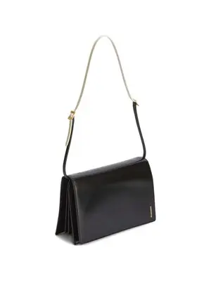 JIL SANDER Small Leather Crossbody Bag - Black