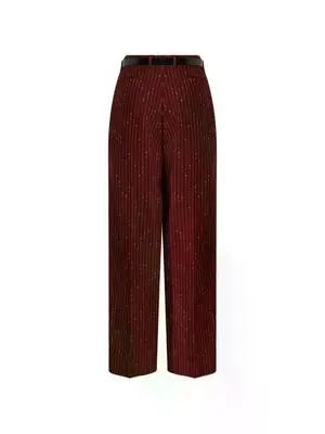 Dolce & Gabbana Pinstripe Trousers - Red
