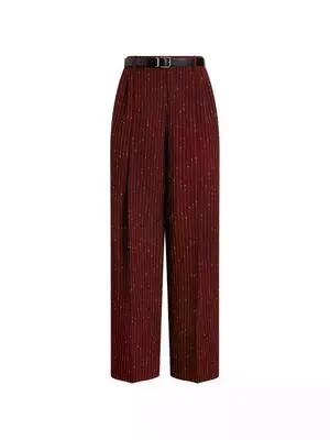 Dolce & Gabbana Pinstripe Trousers Red