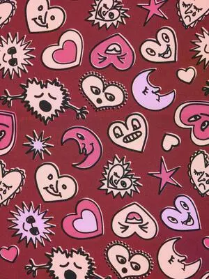 Paul Smith Heart-print Scarf