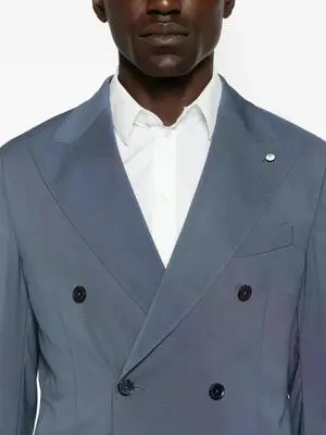 LUIGI BIANCHI MANTOVA Double-breasted Peak-lapel Suit