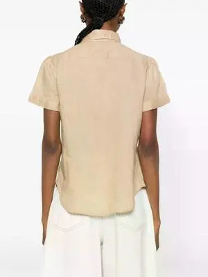 Polo Ralph Lauren Embroidered-logo Short-sleeve Shirt - Neutrals