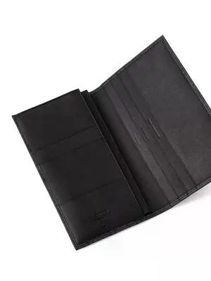 Guess Monogram-pattern Logo-plaque Leather Passport Holder