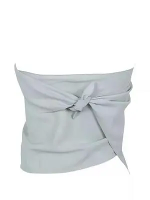 Alberta Ferretti Knot-detail Draped Top