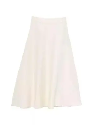 LUISA CERANO Floral-appliqué Mesh Midi Skirt