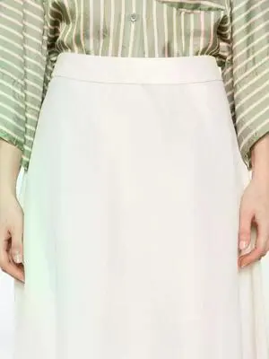 LUISA CERANO Floral-appliqué Mesh Midi Skirt