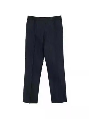 Paul Smith Pinstripe Trousers With Elasticated Waistband - Blue