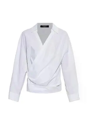 Balmain Drop Shoulder Shirts For Women