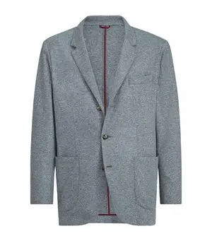 Brunello Cucinelli Cashmere Jersey Blazer - Black