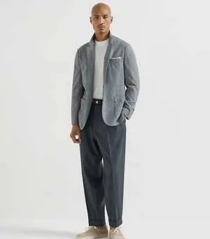 Brunello Cucinelli Cashmere Jersey Blazer - Black
