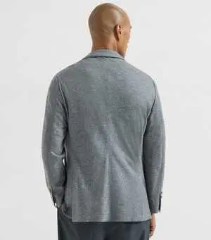 Brunello Cucinelli Cashmere Jersey Blazer - Black