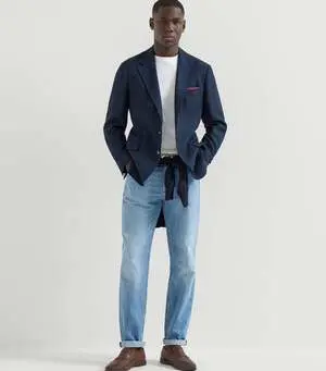 Brunello Cucinelli Lightweight Straight Jeans - Blue