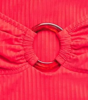 Melissa Odabash Bandeau Cozumel Swimsuit - Red