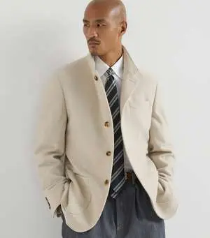 Brunello Cucinelli Water-resistant Cashmere Blazer - Beige