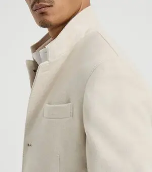 Brunello Cucinelli Water-resistant Cashmere Blazer - Beige