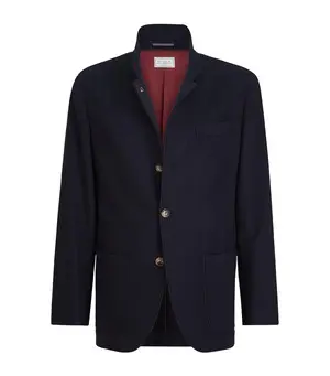 Brunello Cucinelli Water-resistant Cashmere Blazer - Blue