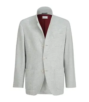 Brunello Cucinelli Water-resistant Cashmere Blazer - Grey