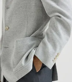 Brunello Cucinelli Water-resistant Cashmere Blazer - Grey
