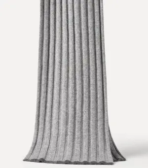Brunello Cucinelli Cashmere Ribbed Scarf - Grey