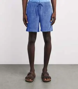 Polo Ralph Lauren Cotton Terry Polo Pony Shorts - Blue
