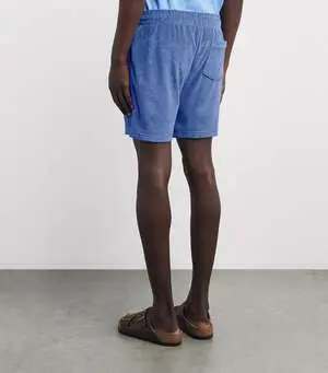 Polo Ralph Lauren Cotton Terry Polo Pony Shorts - Blue
