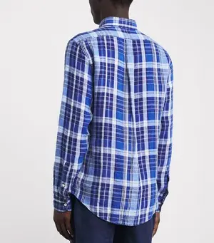 Polo Ralph Lauren Linen Check Shirt - Blue