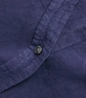 Polo Ralph Lauren Linen Custom-fit Shirt - Navy
