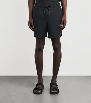 Polo Ralph Lauren Linen Drawstring Shorts - Black