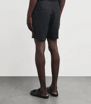 Polo Ralph Lauren Linen Drawstring Shorts - Black