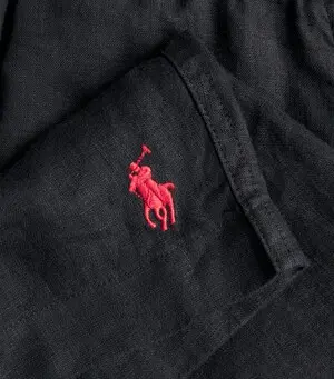 Polo Ralph Lauren Linen Drawstring Shorts - Black