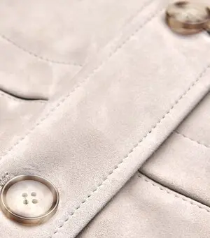 Vince Suede Chore Jacket - Beige
